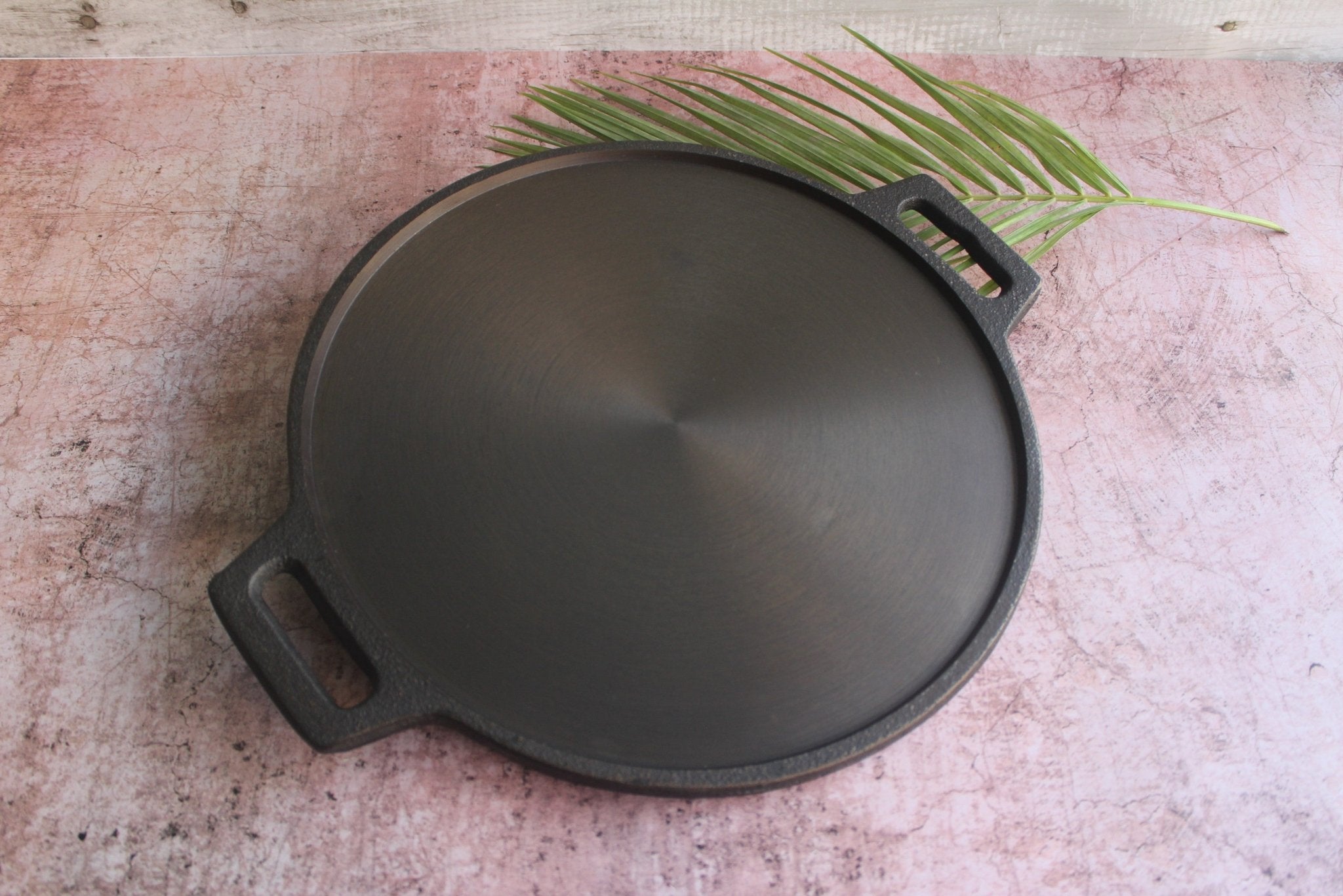 Cast Iron Smooth Dosa Tava 12 Inch | Non-Stick Indian Griddle Pan by ...