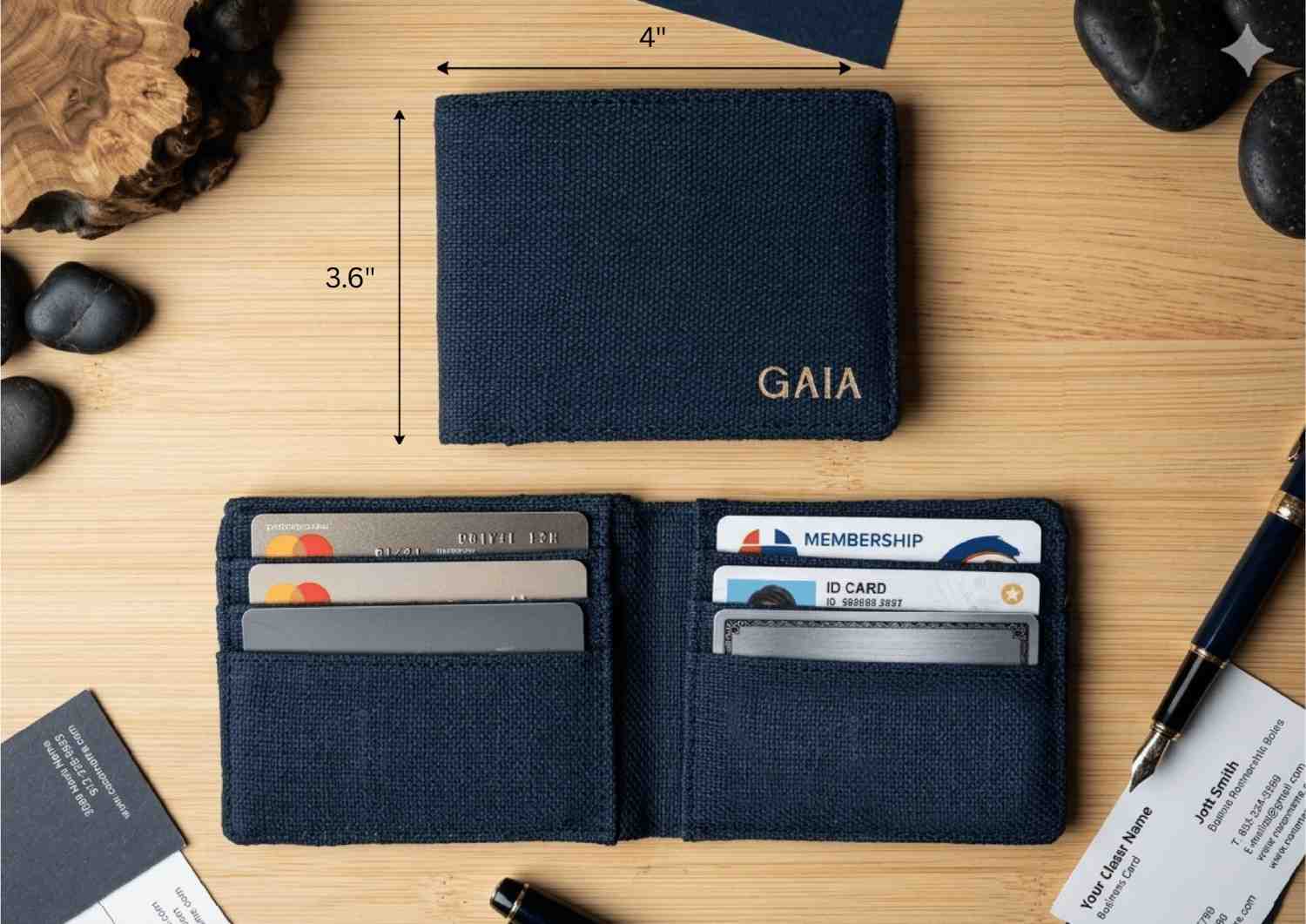 Hemp Classic Bifold Men’s Wallet Eco Friendly Minimal Wallet by The ...