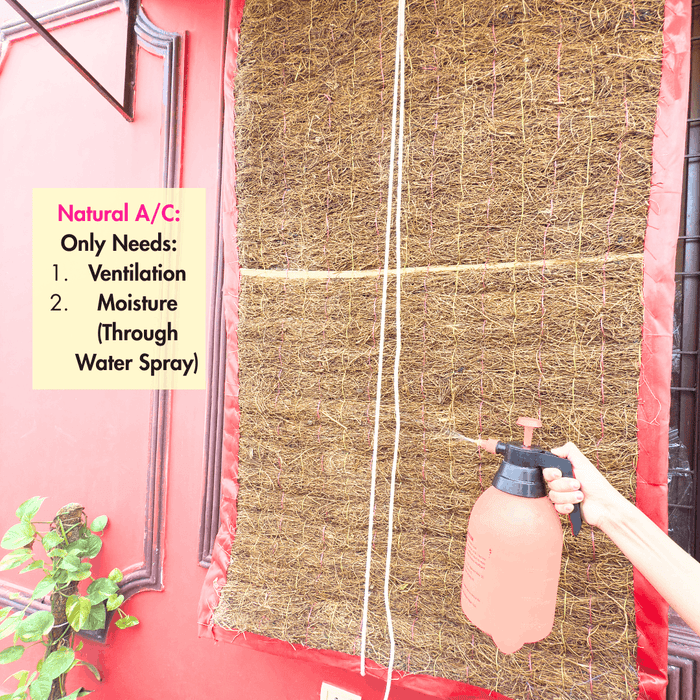 Life Vetiver Curtains Roots Of Khus Grass 3x6 Ft Natural Curtain by ...