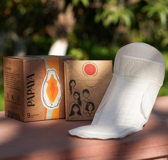 Rash-Free and 100% Biodegradable Sanitary Pads (9 pads) by Papaya ...