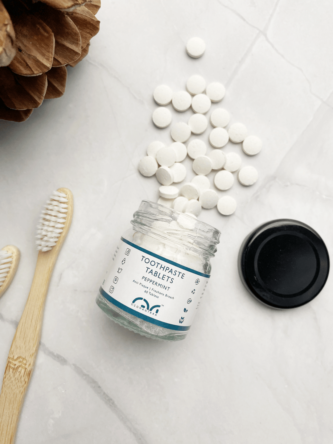 Toothpaste Tablets - (60Nos.) | Natural Fluoride-Free Tablets by ...