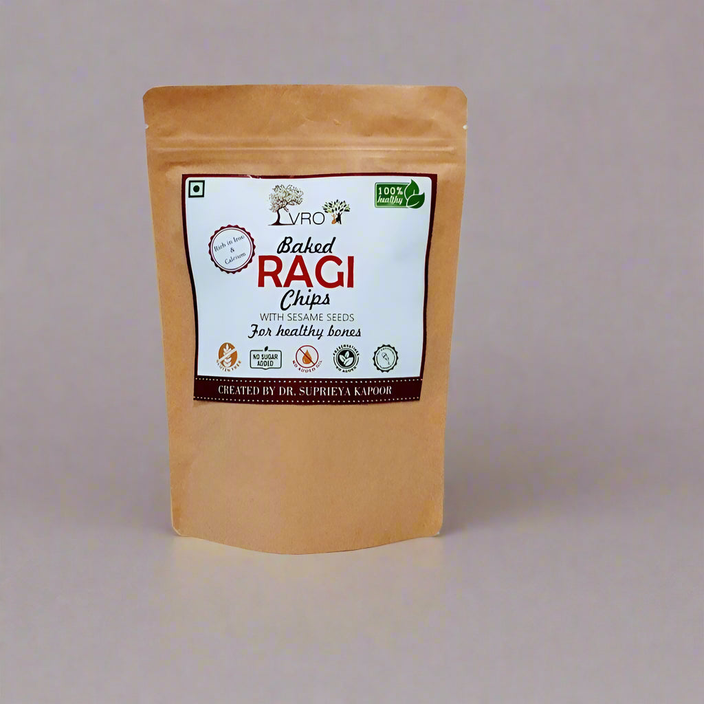 Buy Baked Ragi Chips 150 g Online on Brown Living | Healthy Snacks
