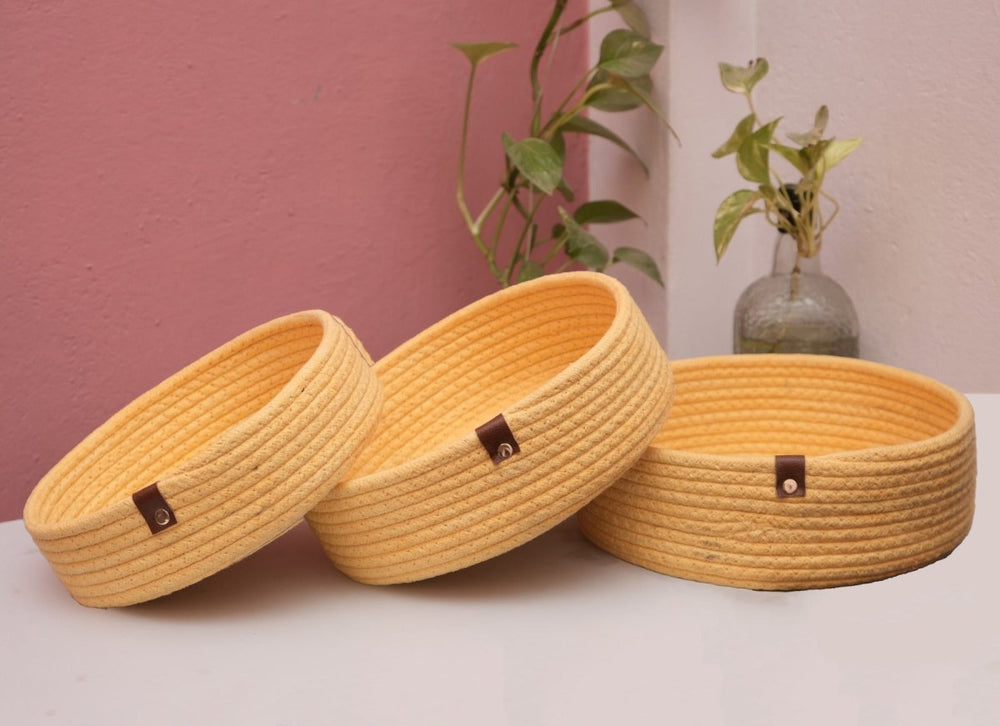 Handmade Nesting Basket (Set of 3) | Kitchen Organizers – Brown Living™