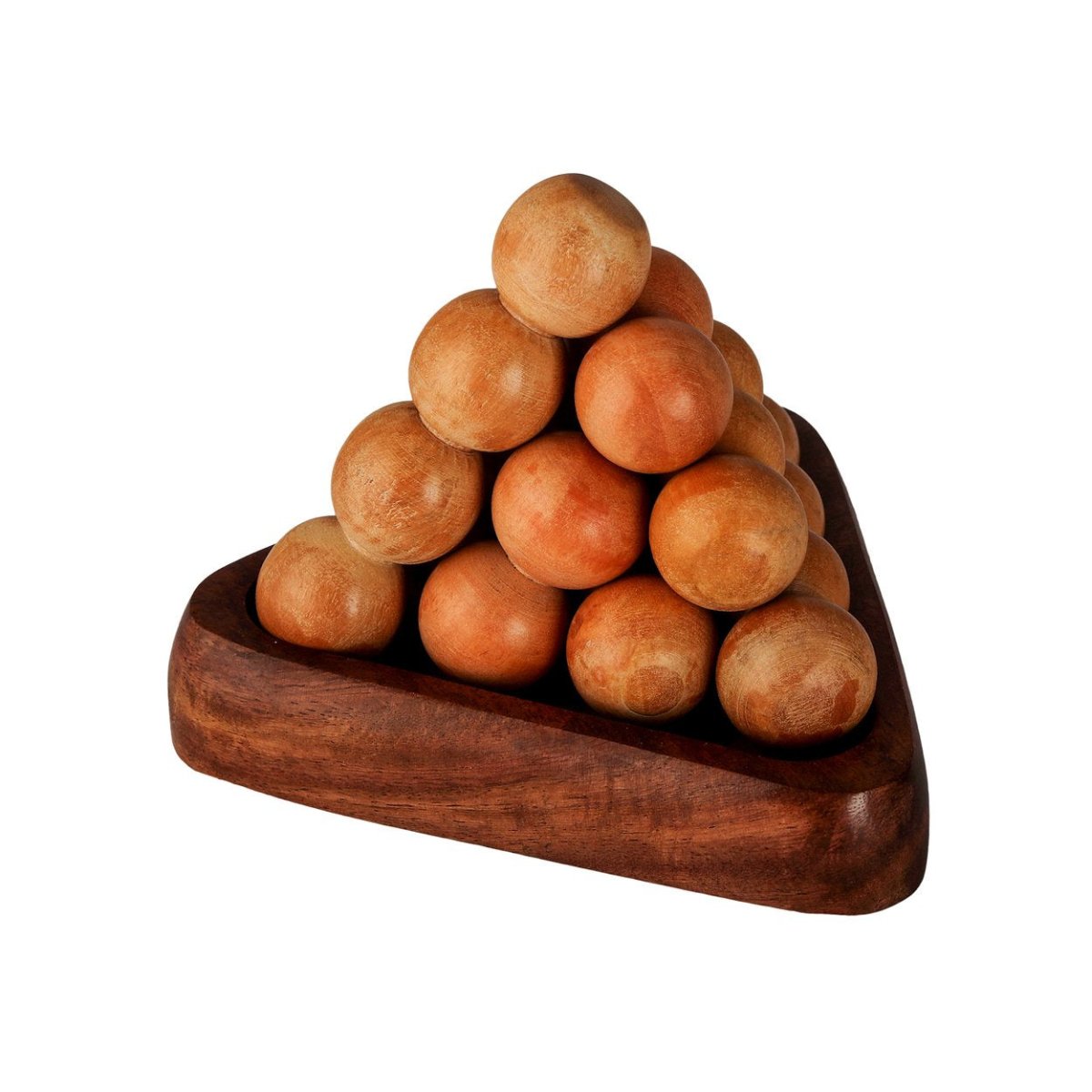 Buy Handmade Wooden Pyramid Puzzle Game for Kids Online on Brown Living ...