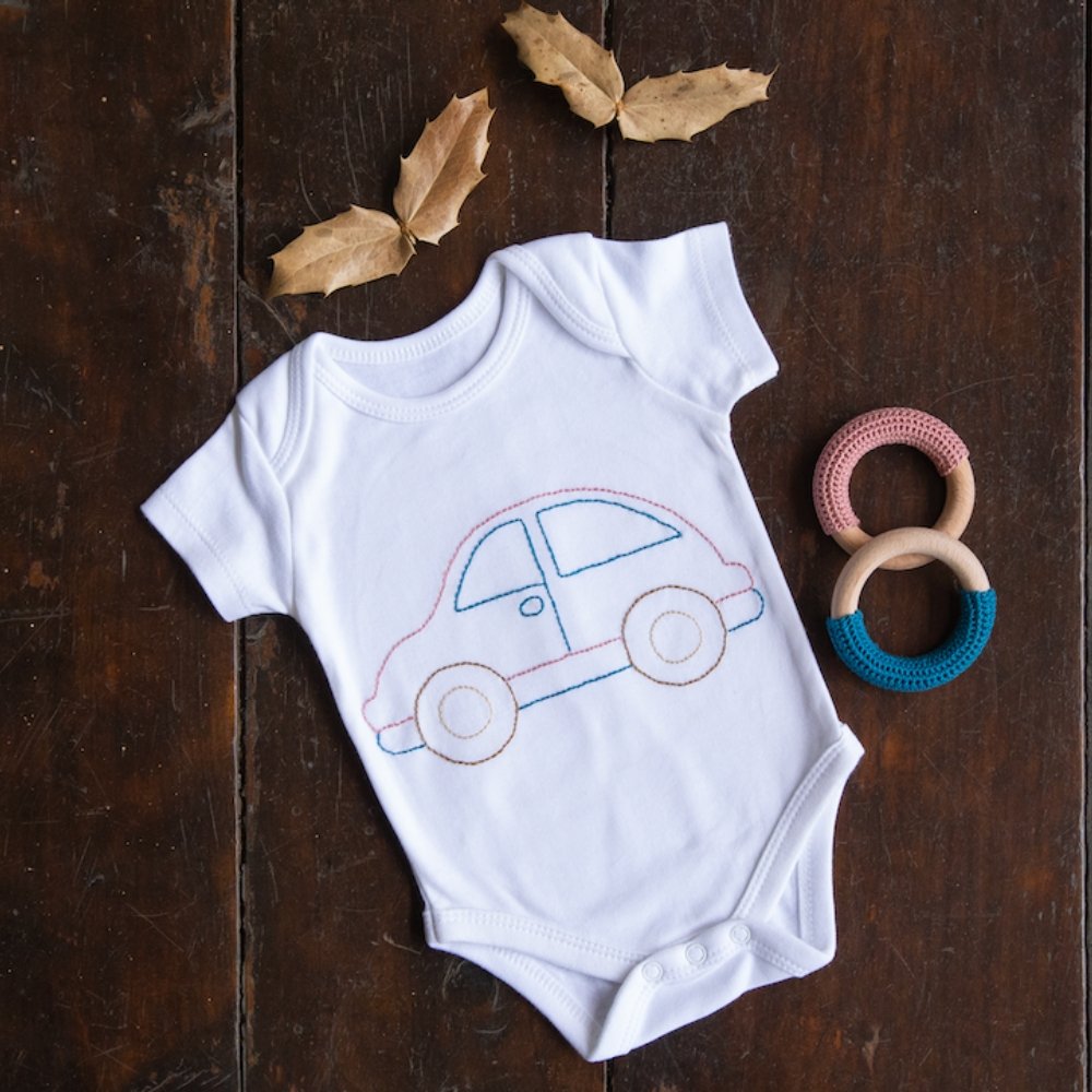 Buy Kantha Set of New Born Onesie and Teethers Online on Brown Living ...