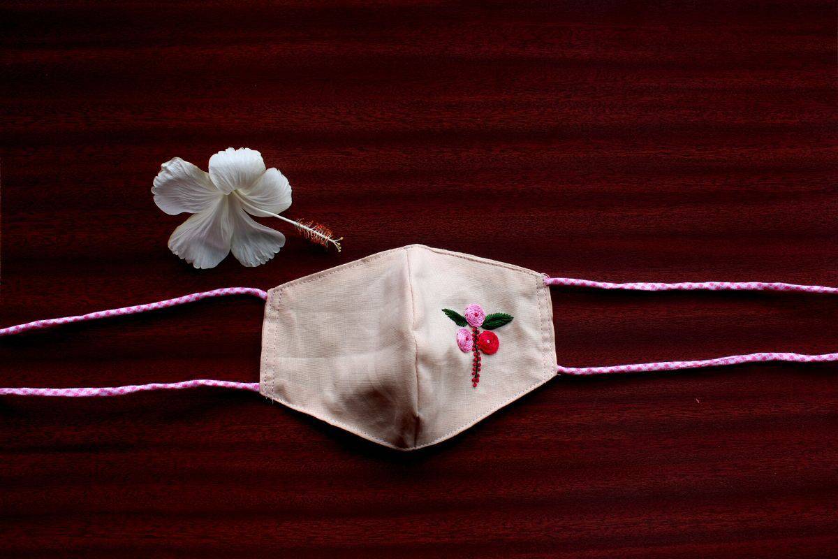 Sweet Pea - Non Pleated Face Mask | Face Mask by Naari Pads – Brown Living™